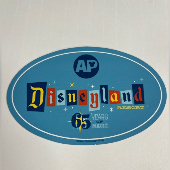 Disney | Other | Disneyland Annual Passholder Ap For 65 Years Of Magic ...